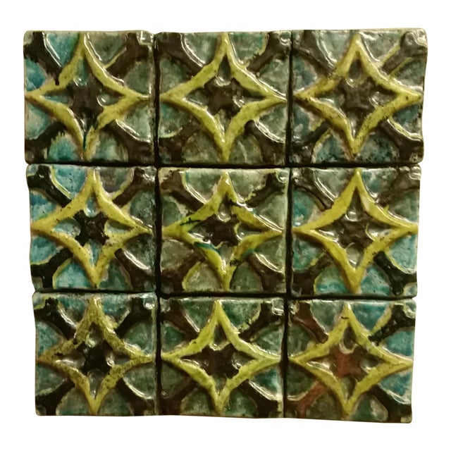1970s Ceramic Tile Art | Chairish