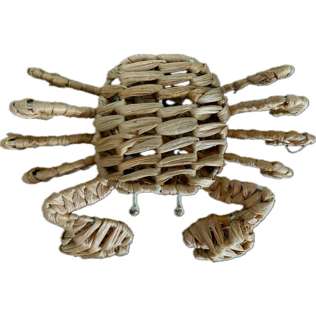 Vintage Large Wicker Crab | Chairish