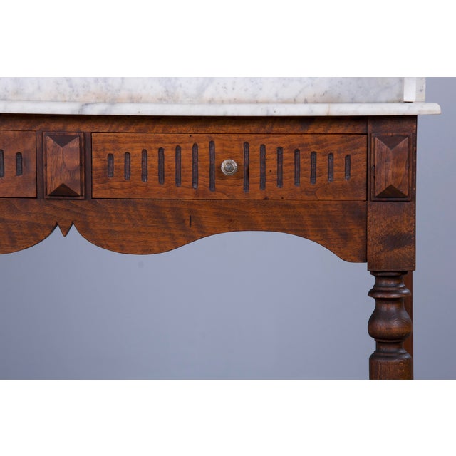 Antique Country French Louis Philippe Style Provincial Maple Wash Table ...