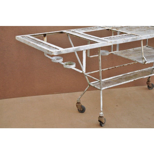 20th Century Industrial Steampunk Rolling Bar Cart | Chairish
