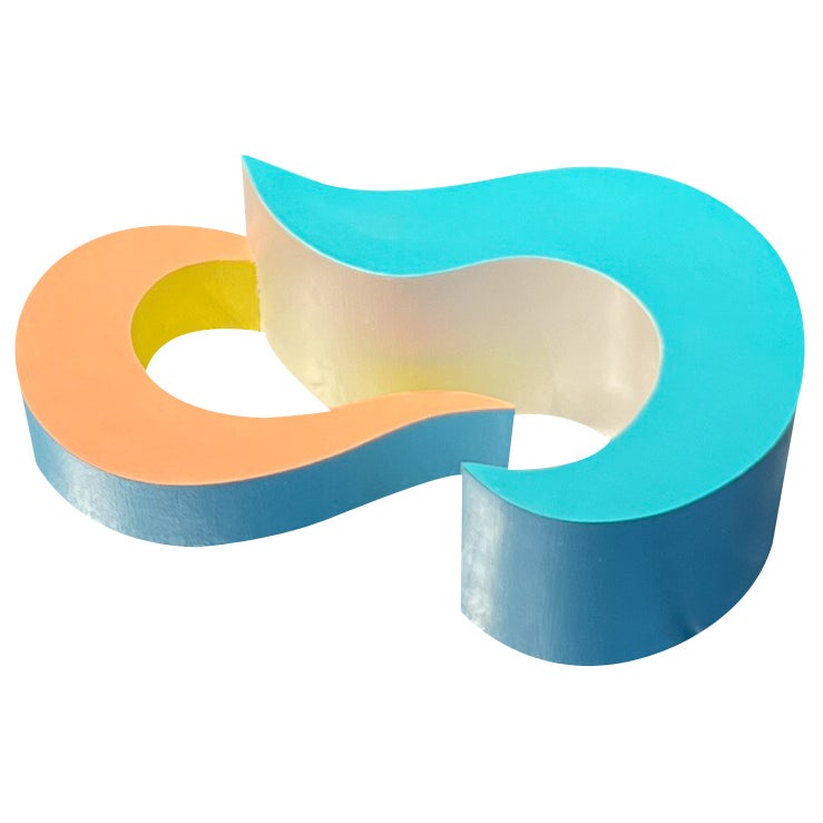 Govert Heikoop, Dutch Postmodern Sculpture, Painted Plywood, 1986 ...