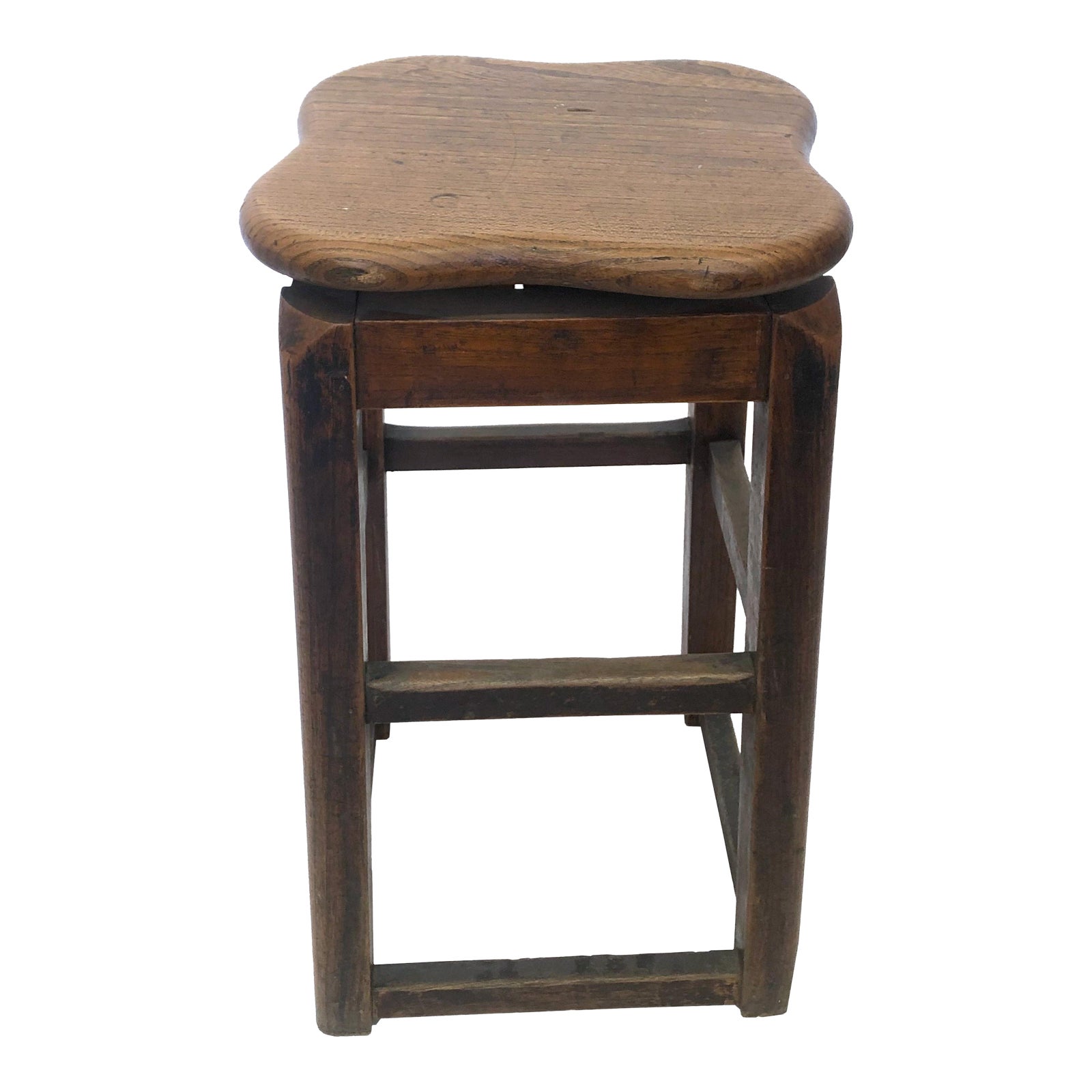 Swivel Oak Stool | Chairish