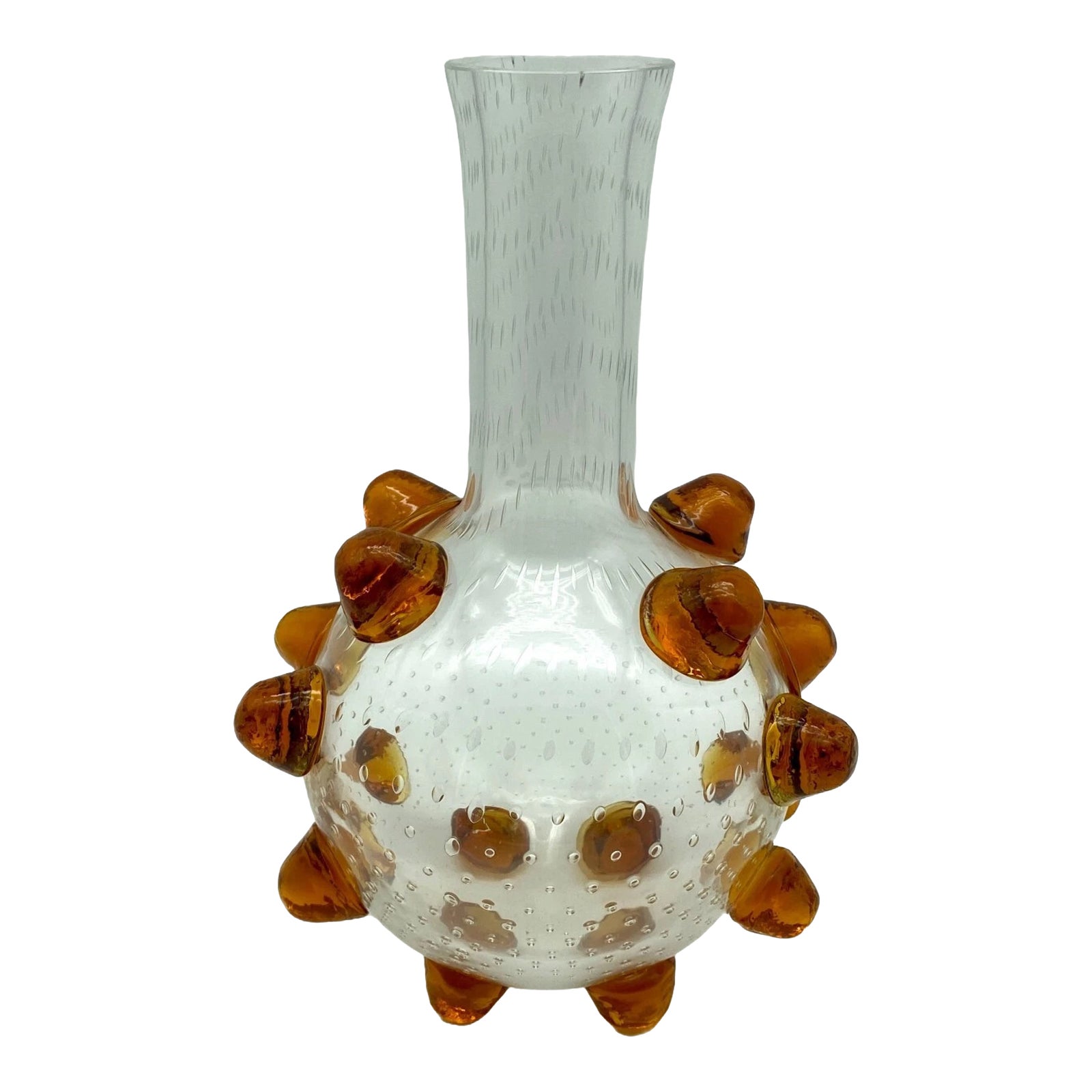 1990s Sem Schanzer Designed "Atom" Controlled-Bubble Vase or Decanter ...