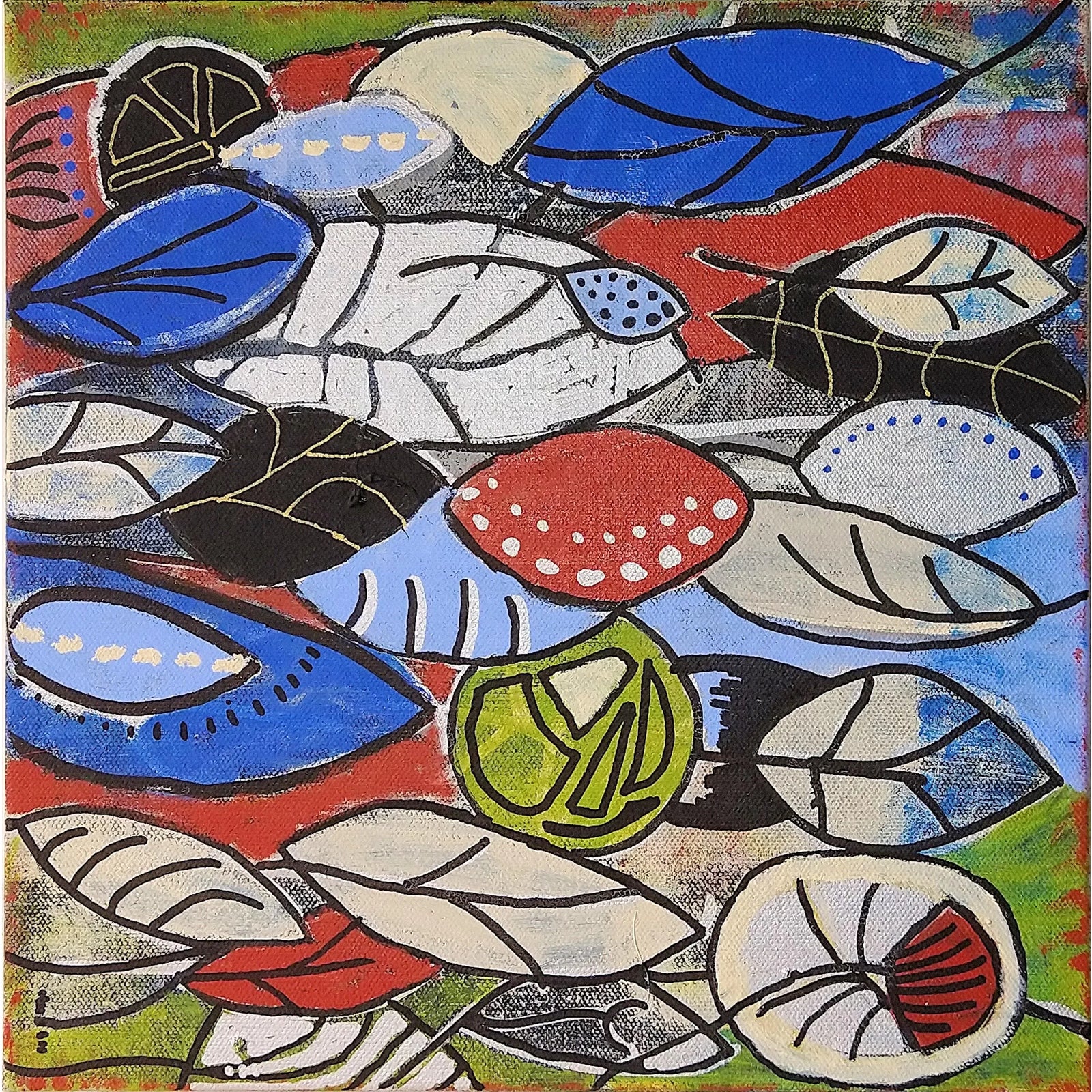 “Late Summer Kayaking” Original Abstract by Pam Roth O’Mara | Chairish