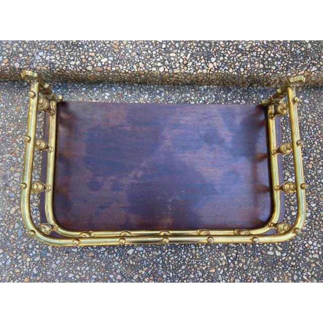 Classic English Style Antique Wooden Wall Shelf With Heavy Brass ...
