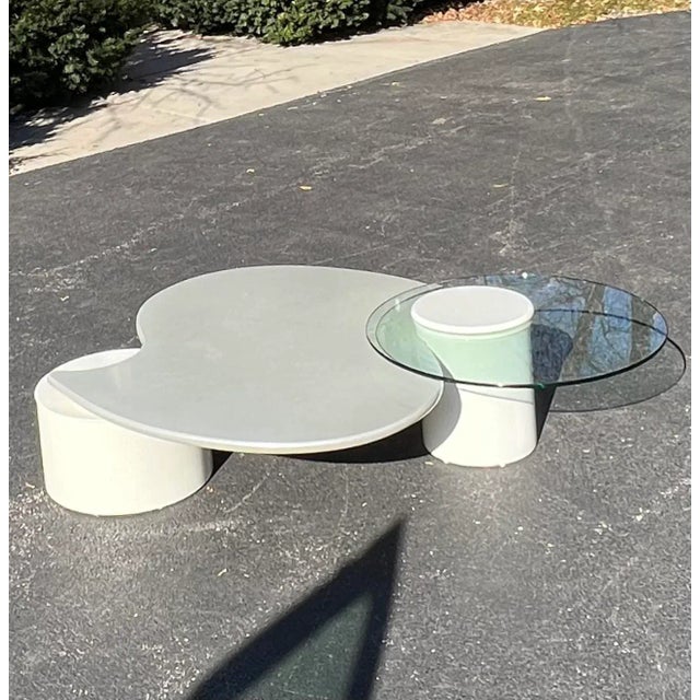 1980’s Abstract Sculptural Three Tier Geometric Multi Level Swivel ...