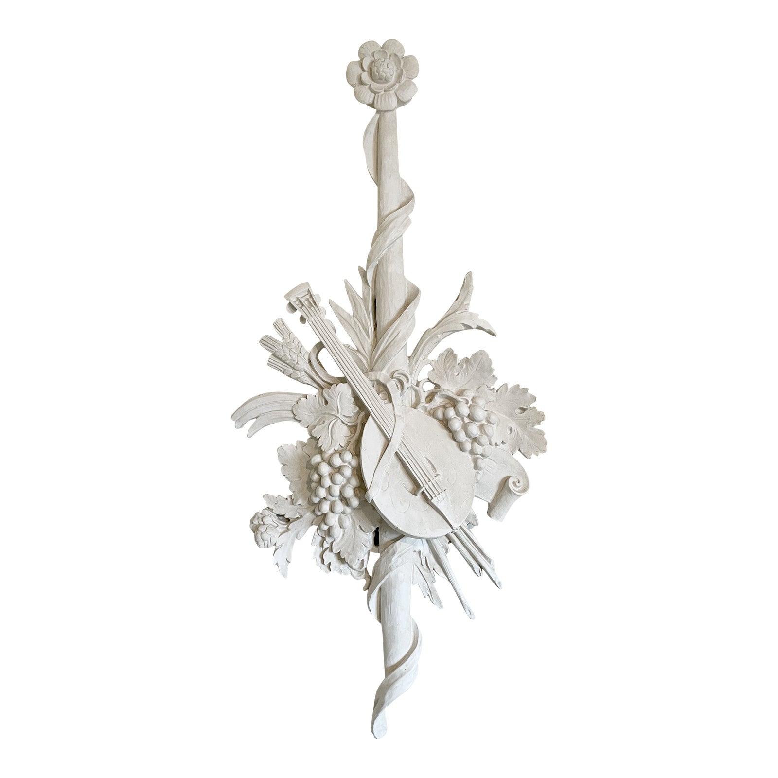 French Louis XV Style Plaster Wall Decor | Chairish