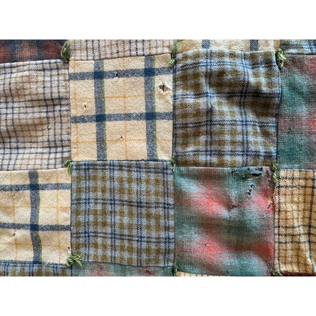Vintage Multicolored Patchwork Quilt | Chairish