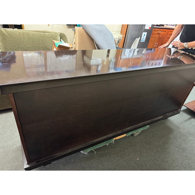 Troscan Design Custom Rex Preto+Walnut Buffet | Chairish