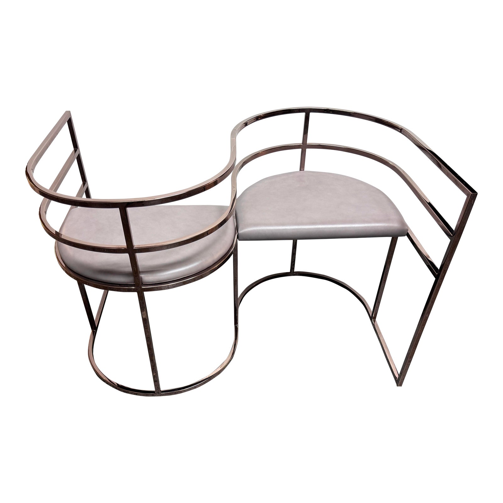 Zander Lee Designs Tete Collection Duo Lover's Seat | Chairish