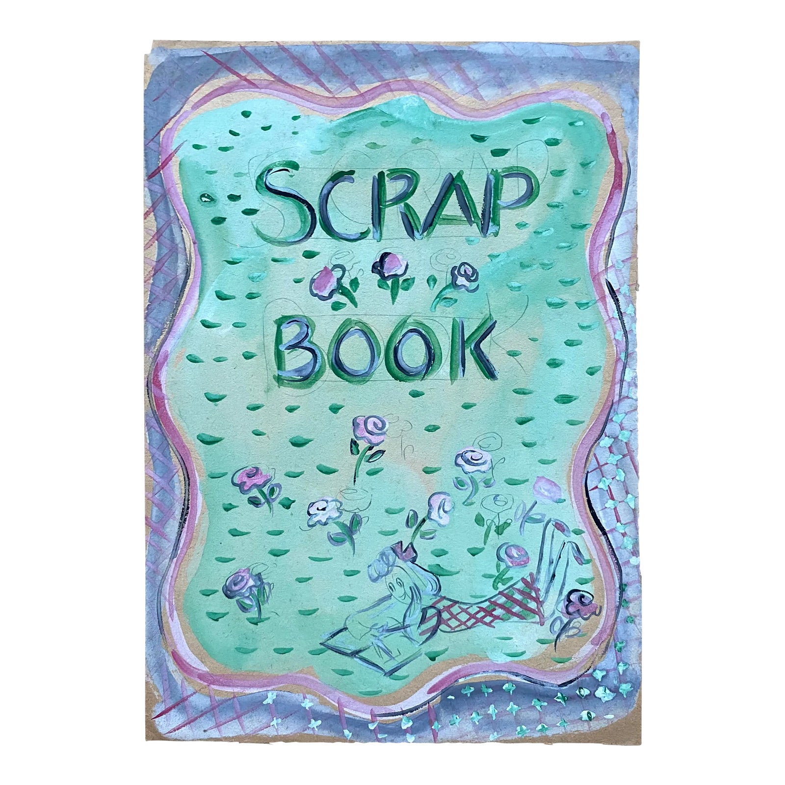 1940s Helen Malta Scrap Book Cover Design | Chairish