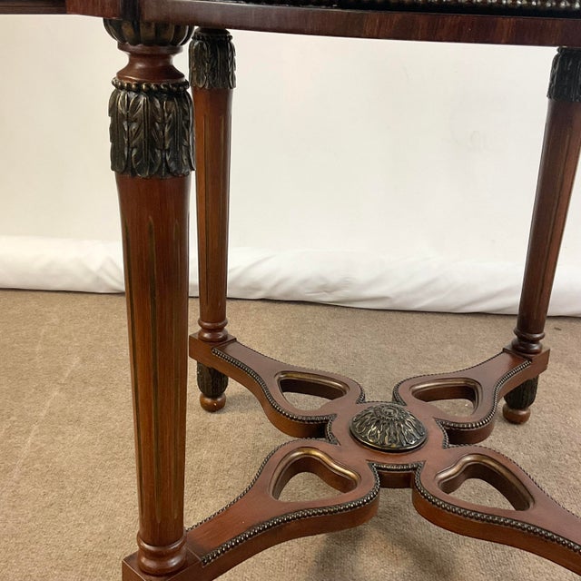 1990s Vintage Neoclassical Italian Florentine Style Game Table After ...