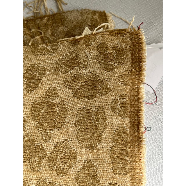 Late 20th Century Velvet Leopard Print Upholstery Fabric- 1 Yard | Chairish