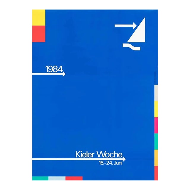 Kiel Week Kieler Woche 1984 Poster | Chairish