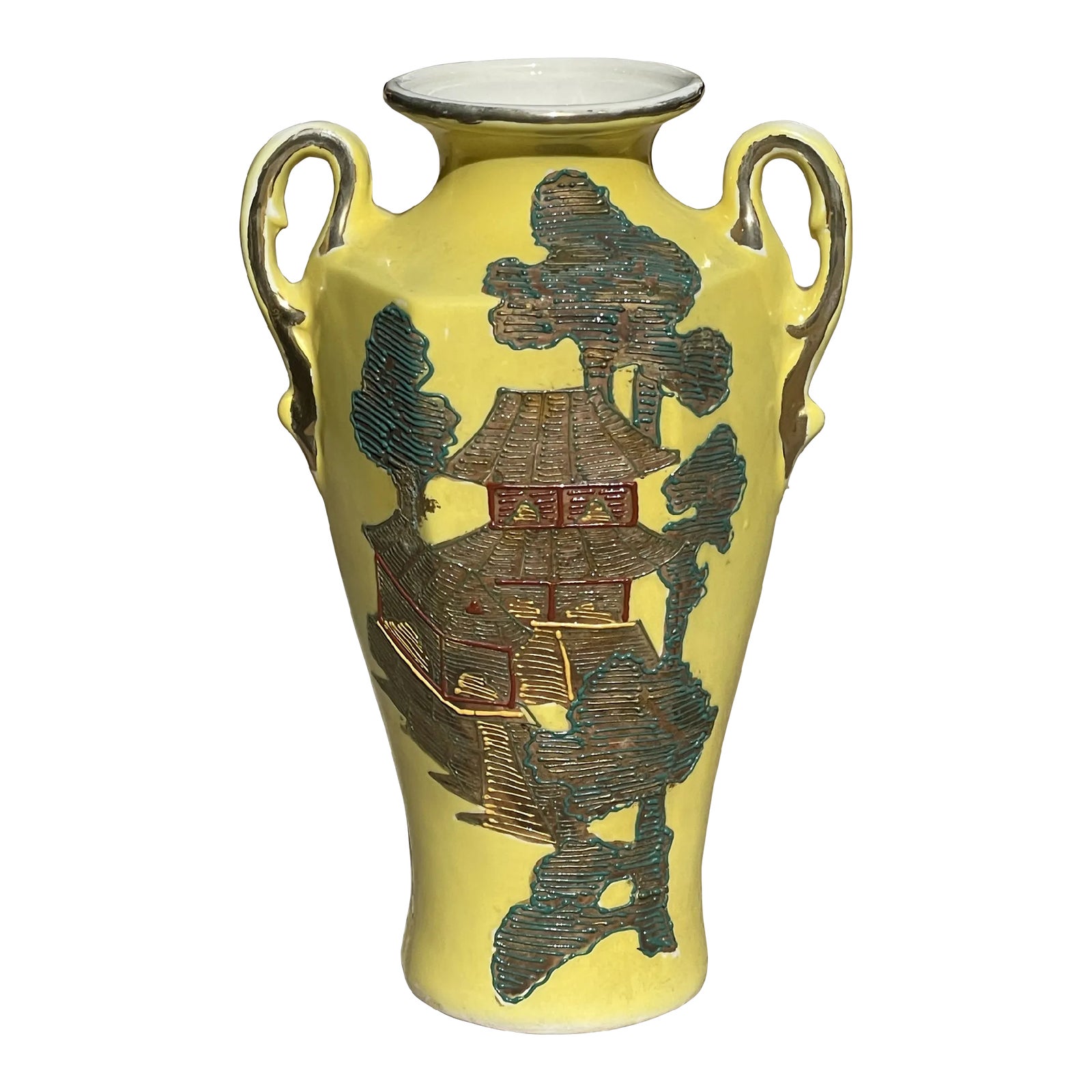 Large Royal Nishin Porcelain Japanese Vase | Chairish
