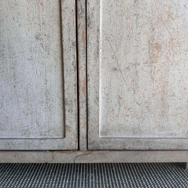 Vintage Reclaimed Cabinet in a Gray Natural Patina Painted Finish ...