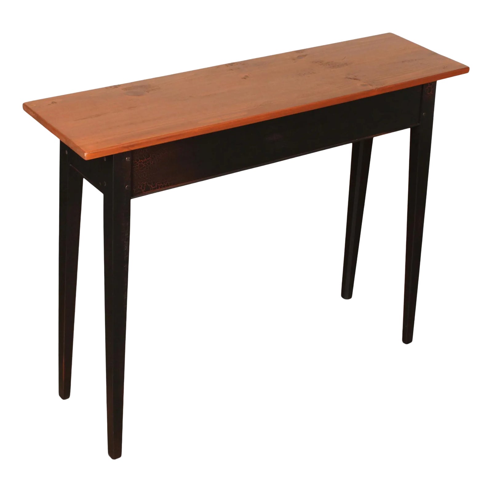 Shaker Style Painted Pine Console Table | Chairish