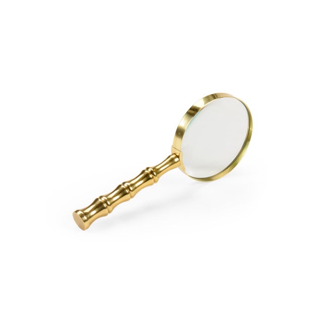 Bamboo Magnifier - Brass | Chairish