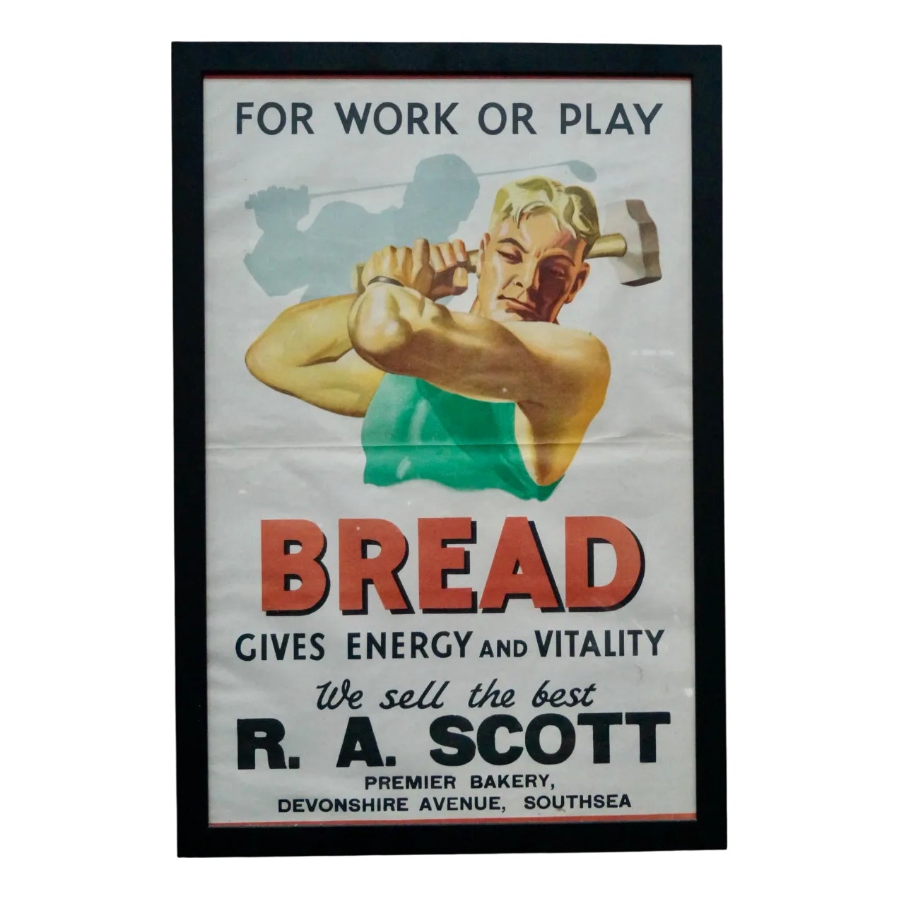 Vintage Scotts Bakery Advertising Poster, 1920s | Chairish
