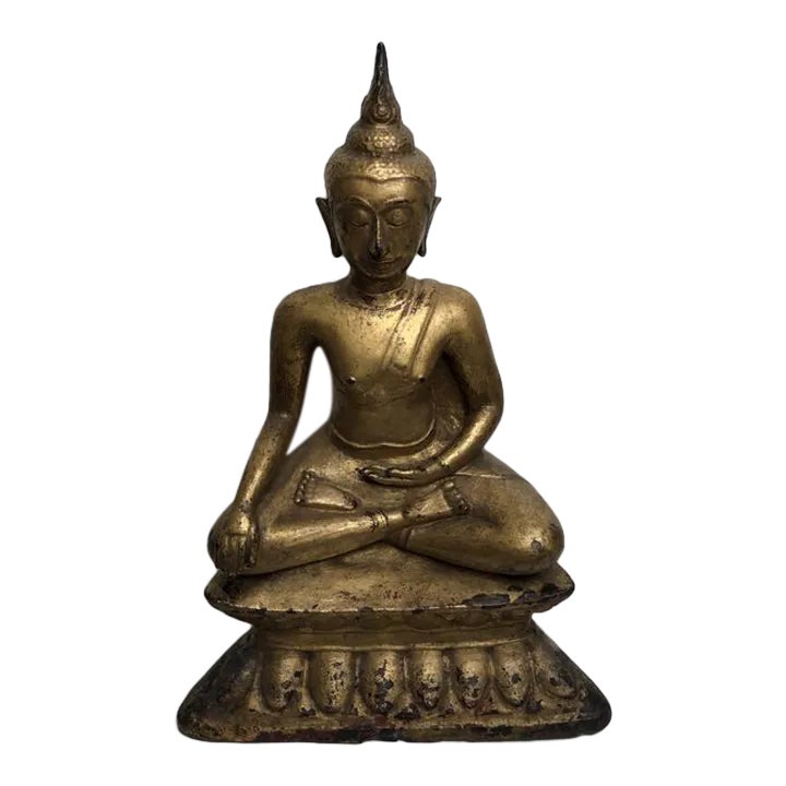 15/16th Century Bronze Guild Thai Buddha | Chairish