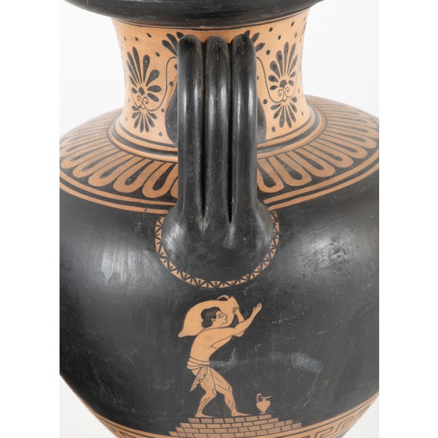 Ancient Greek Style Pottery Urn Form Table Lamp | Chairish