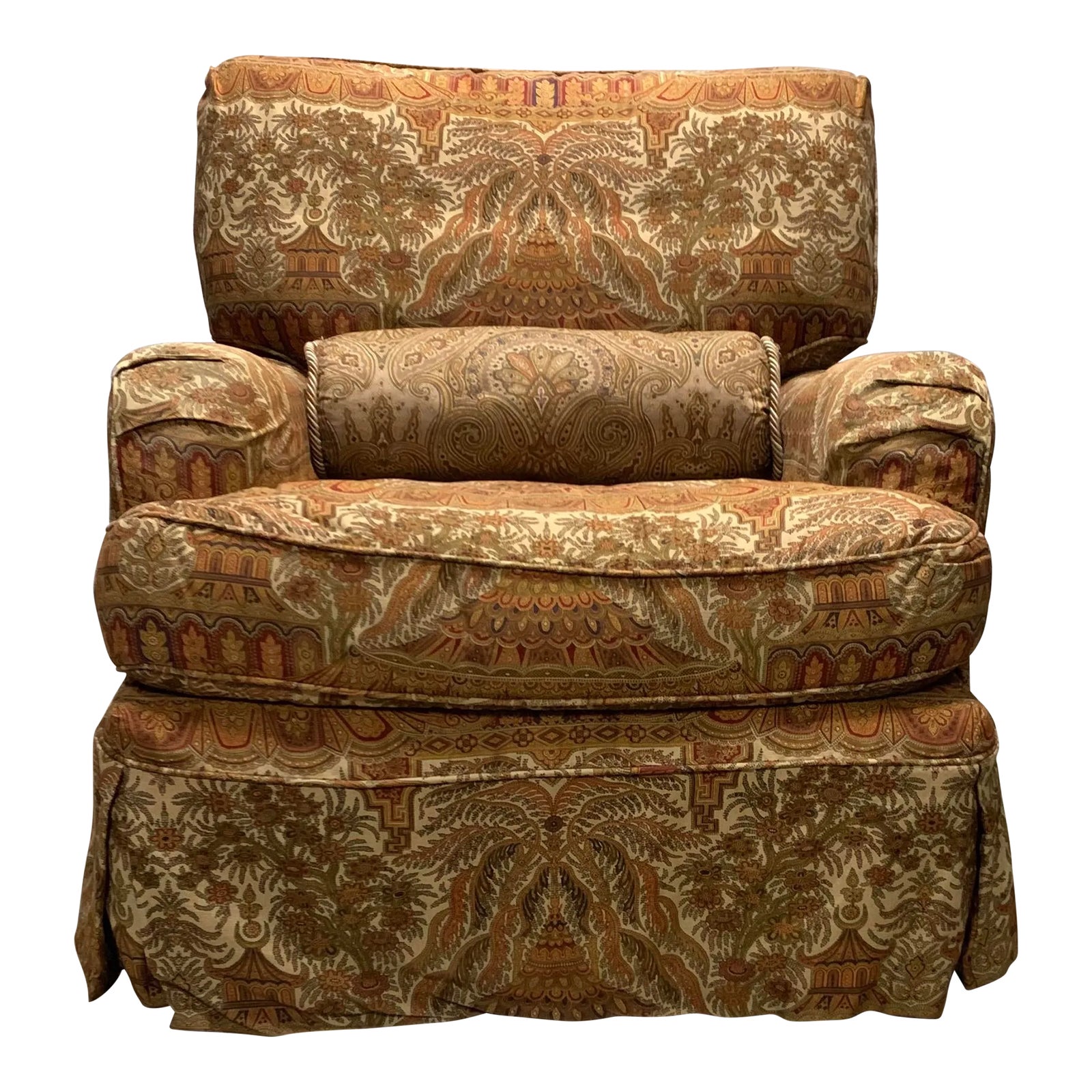 1990s Vintage Traditional Armchair | Chairish