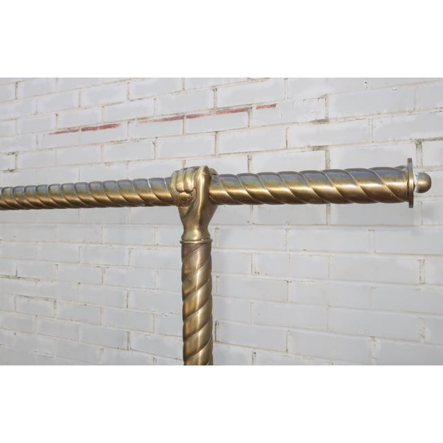 Brass Hand Clothing Rack Stand, 1950's | Chairish