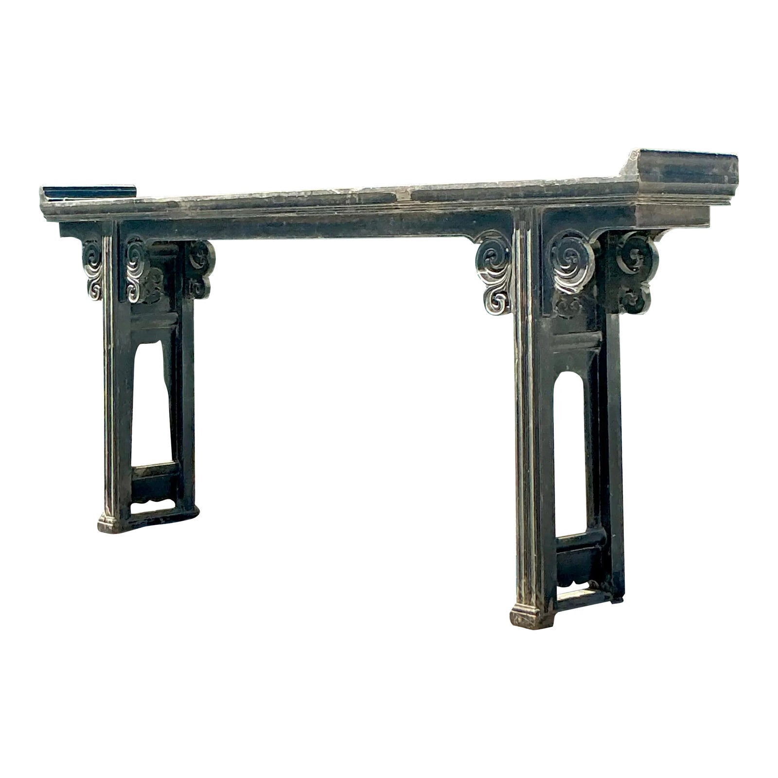 Vintage Asian Reclaimed Wood Console Table | Chairish