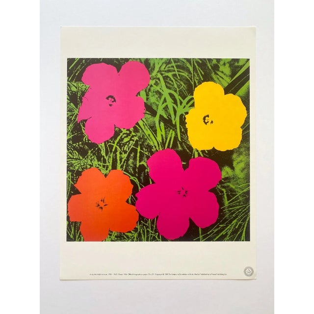 1989 Andy Warhol Pop Art Flower (1964) | Chairish