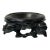 2.25" Dark Brown Wood Carving Hollow Circular Table Top Stand Riser ...