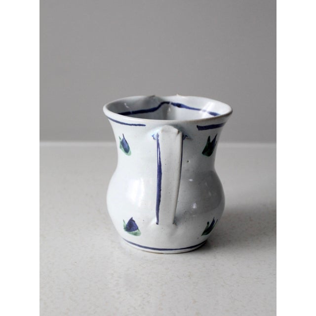 Alex Majeski Studio Pottery Pitcher 1989 | Chairish