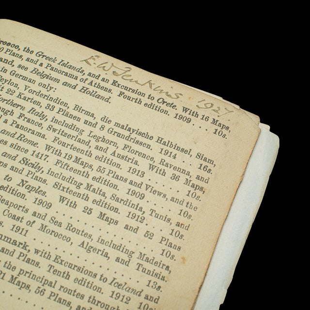 1920s Vintage Baedeker's Guide, Tyrol & Dolomites, English Language ...