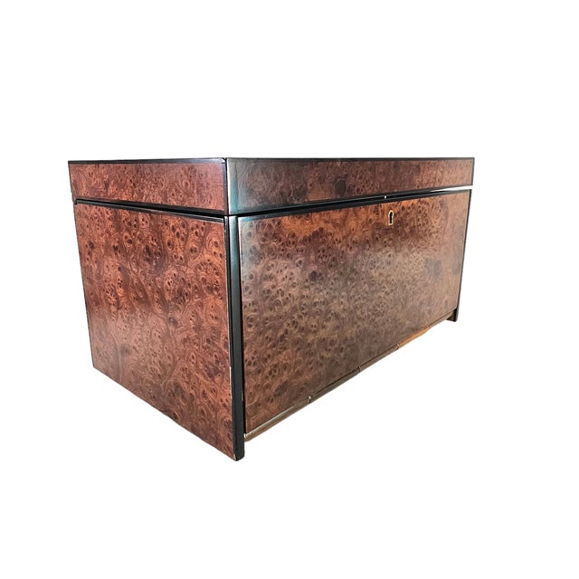Large Gucci Burl Wood Hinged Jewelry Box | Chairish
