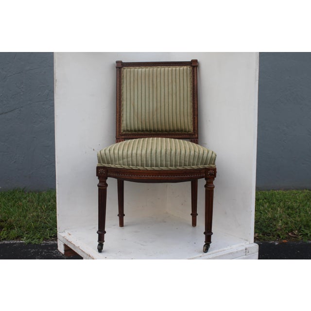 Vintage Neoclassical Style Side Chair | Chairish