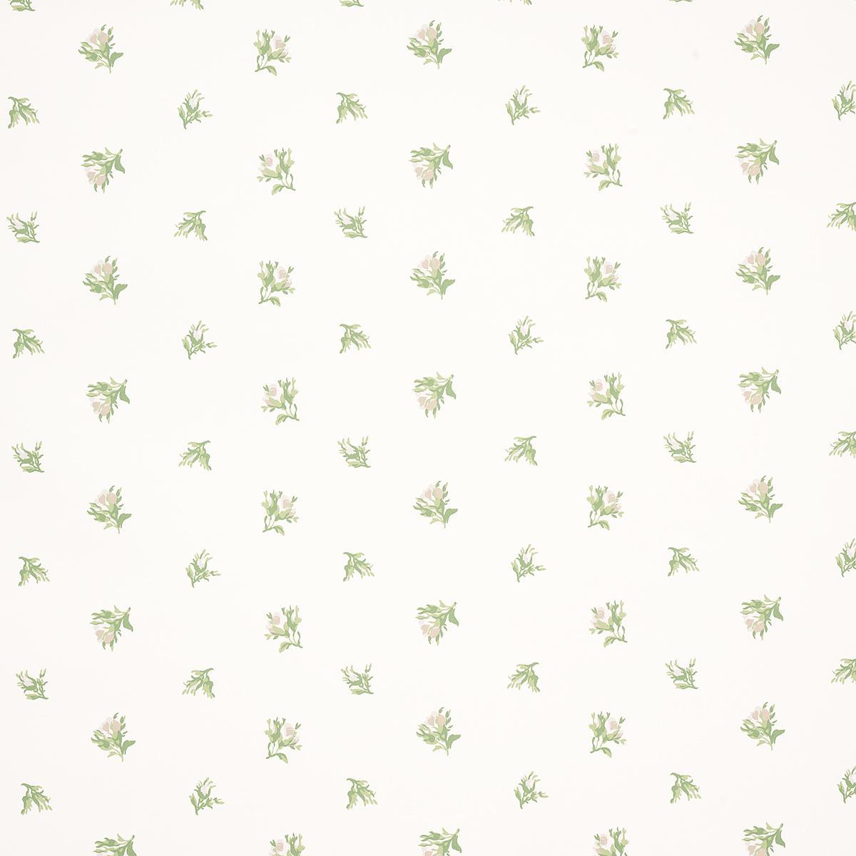 Sample - Schumacher Margie Floral Wallpaper in Gris | Chairish