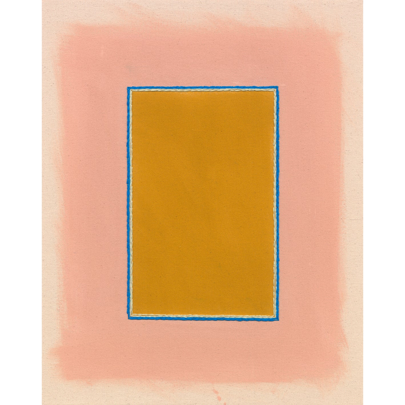 Mustard Gold & Blush Pink Minimalist Color Field Art Print, Emily ...