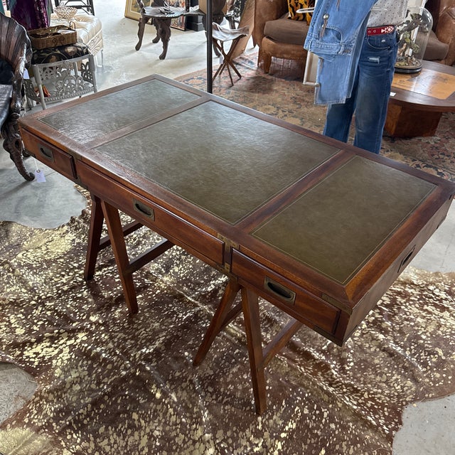 A 1970s Vintage Campaign Desk | Chairish