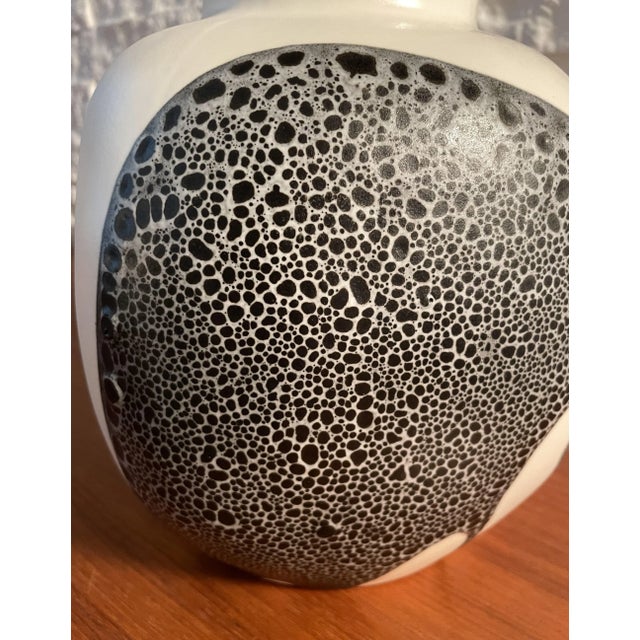 Vintage Large Mid-Century Modern Israeli Hand-Painted Ceramic Vase Made ...