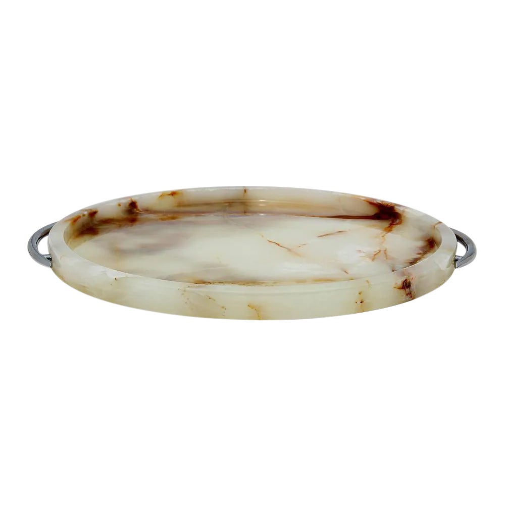 Light Green Onyx Place Tray | Chairish