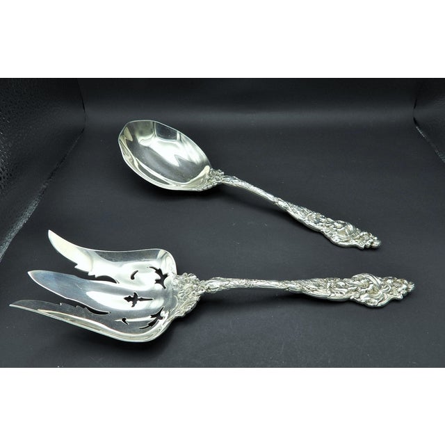 1901 Antique Reed & Barton Sterling Silver Art Nouveau Les Six Fleurs ...
