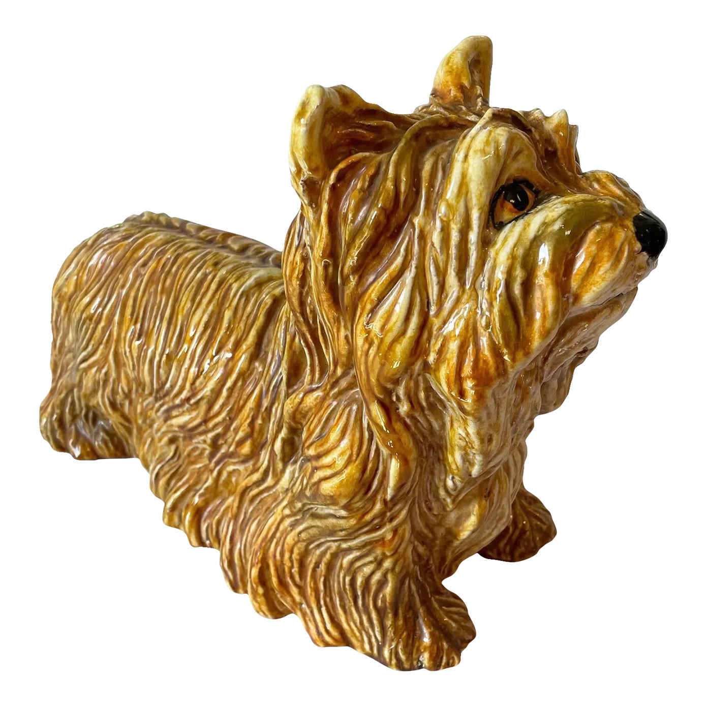 Fabulous Mid Century Italian Terra-Cotta Dog | Chairish