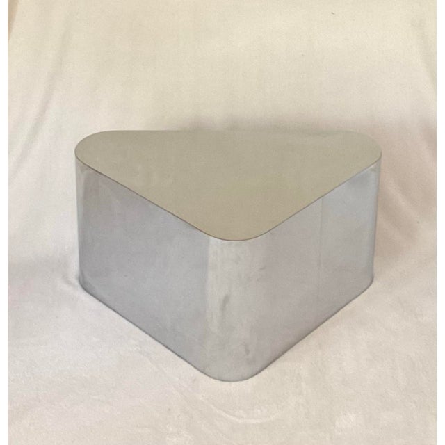 Vintage 1970s Modern Chrome Triangle Display Stand | Chairish