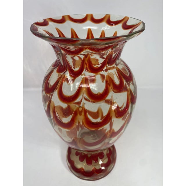Vintage Murano Glass Vase by Seguso | Chairish