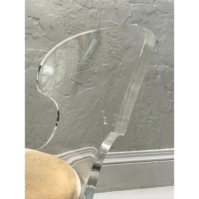 1970s Mid-Century Modern Lucite Vanity Chair | Chairish