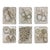 Vintage French Molded Plaster Fruit Plaques, Set of 6 | Chairish