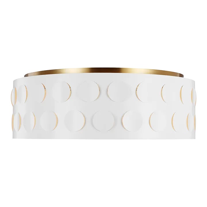 Kate Spade by Visual Comfort Studio Dottie Large Flush Mount, Burnished ...