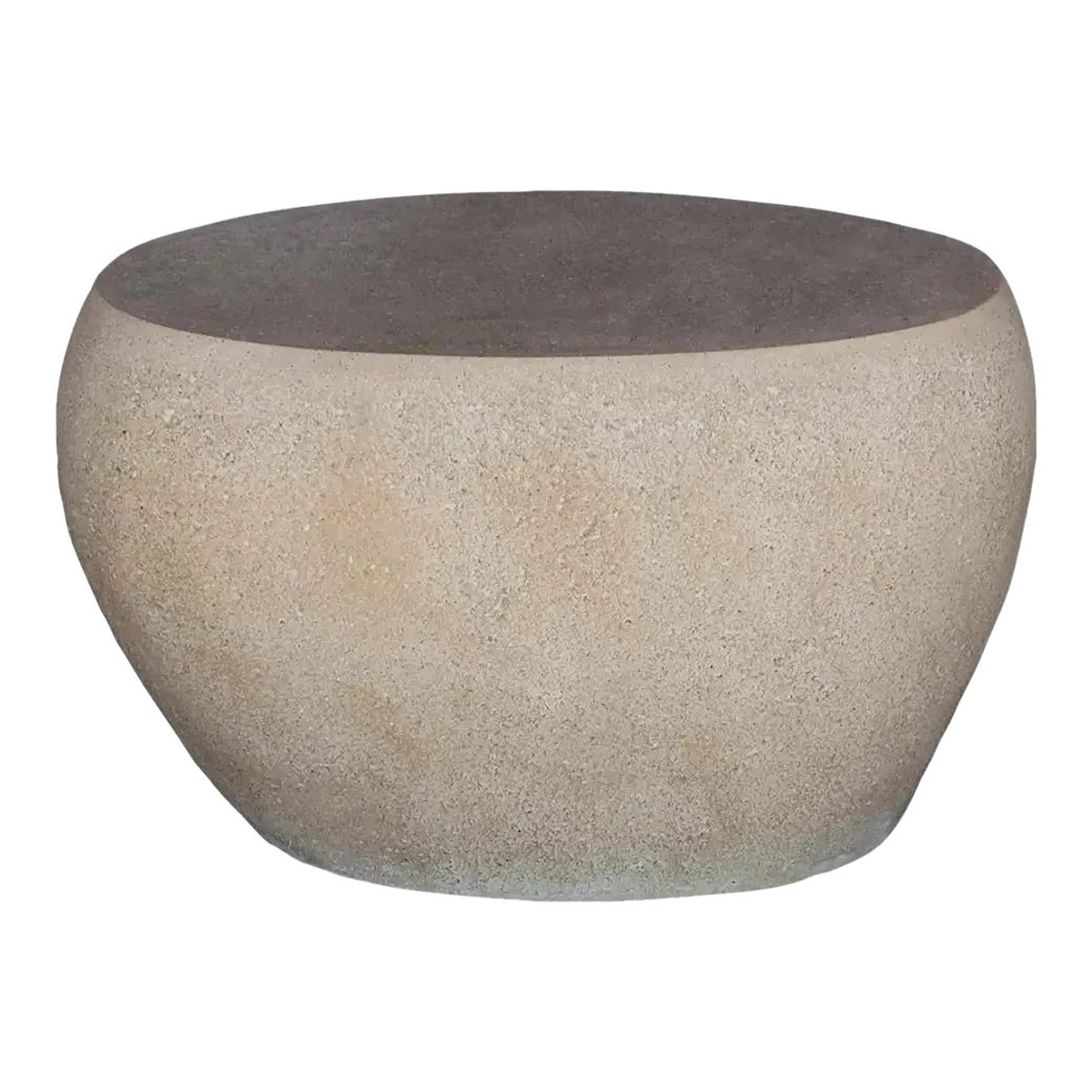 Cast Resin 'River Rock' Table, Aged Stone Finish by Zachary A. Design ...