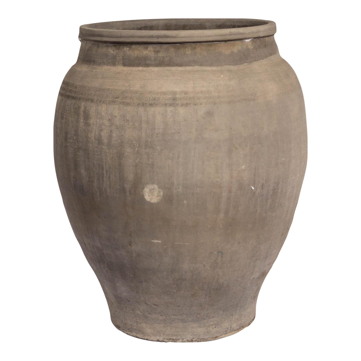 Vintage Monumental Terra Cotta Storage Jar | Chairish