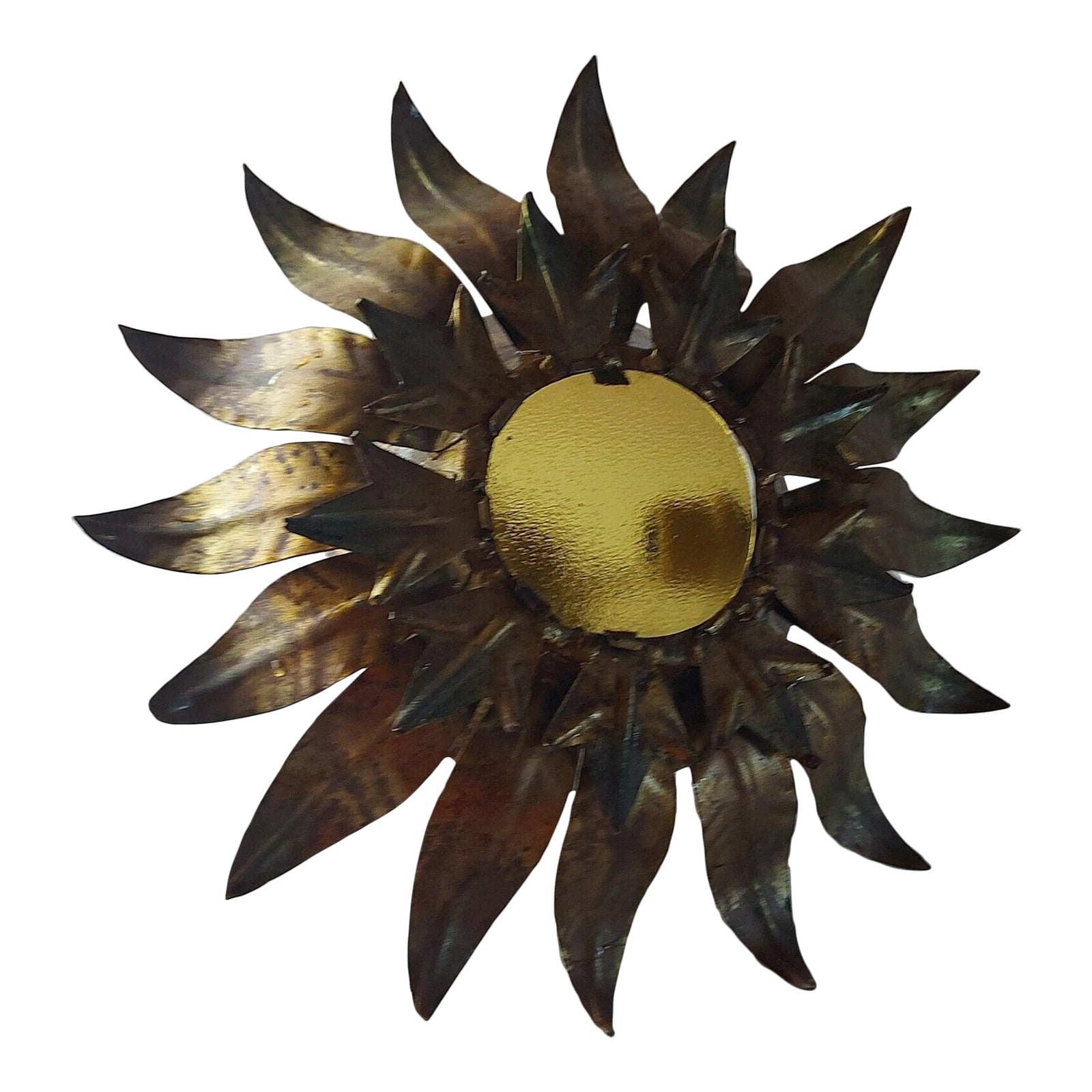 1940's French Regency Soleil "The Sun" Ceiling Flush Mount Fixture ...