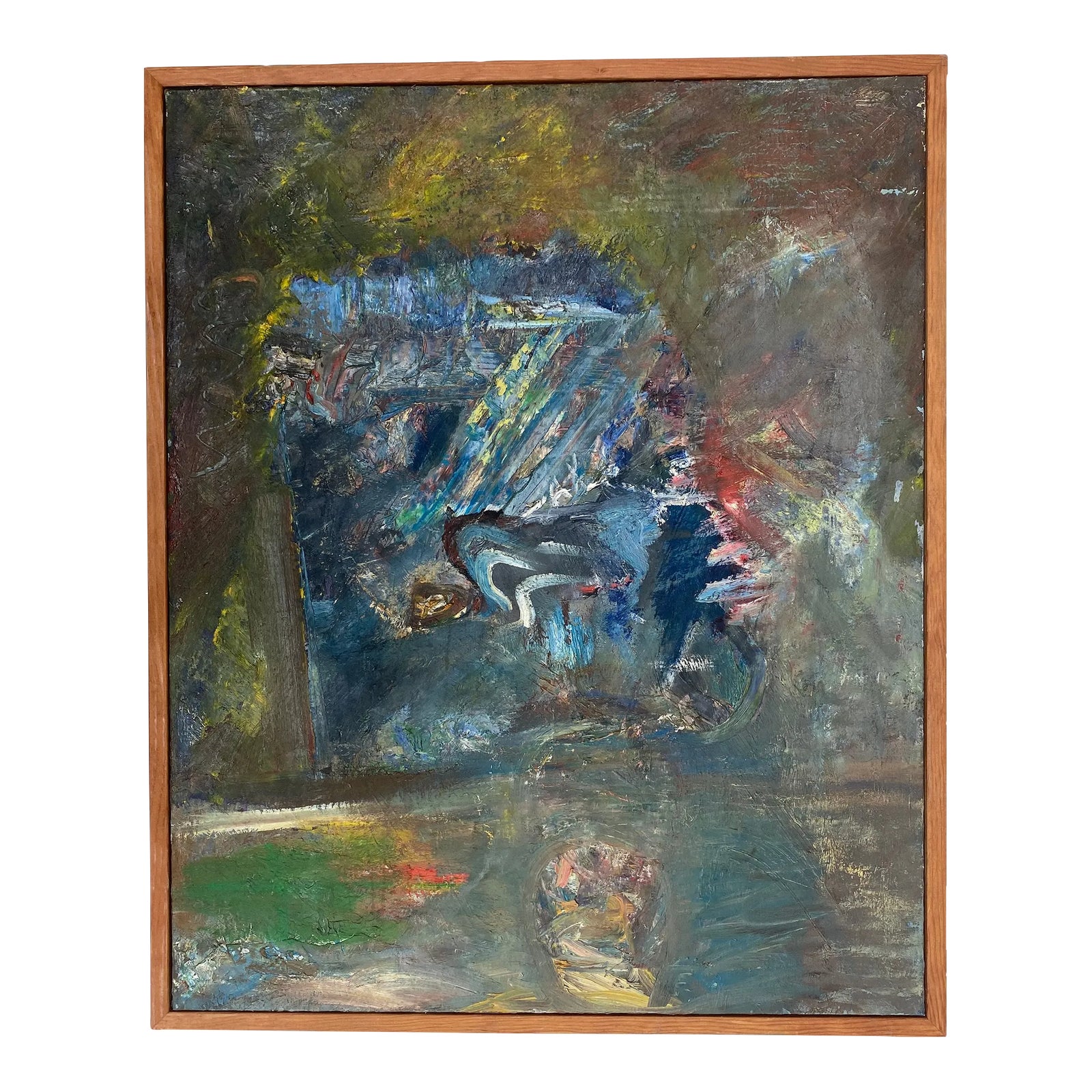 Original Vintage Figurative Abstract Painting, Warren Fischer 1996 ...